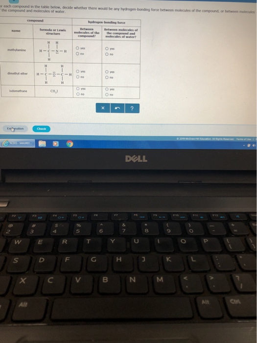 Solved molecules of the compound, orbete r each compound in | Chegg.com