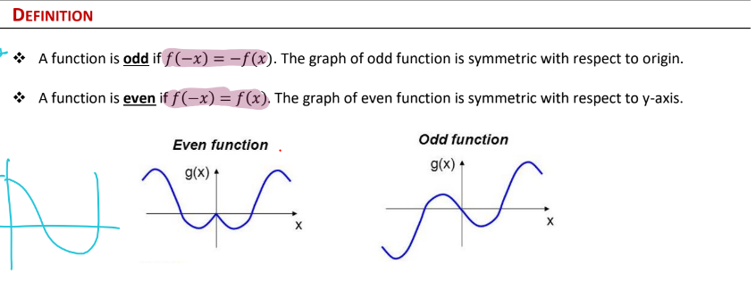 Solved A. Determine whether the given function is even, odd | Chegg.com