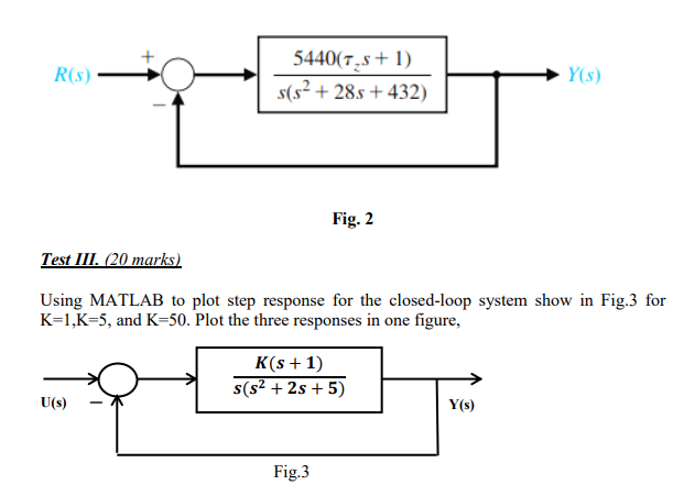 Solved ANSWER ALL QUESTIONS Test I. (20 marks) A feedback | Chegg.com