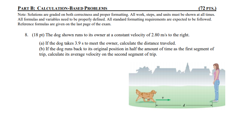 Solved PART B: CALCULATION-BASED PROBLEMS (72 PTS.) Note: | Chegg.com