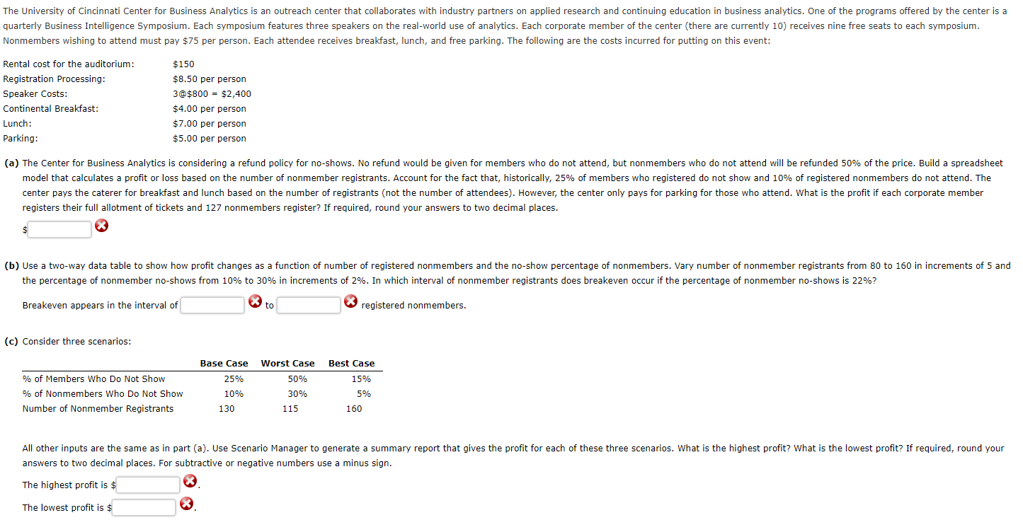 Solved Nonmembers wishing to attend must pay $75 per person. | Chegg.com