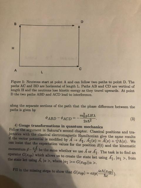 Please know graduate level quantum mechanics. It | Chegg.com