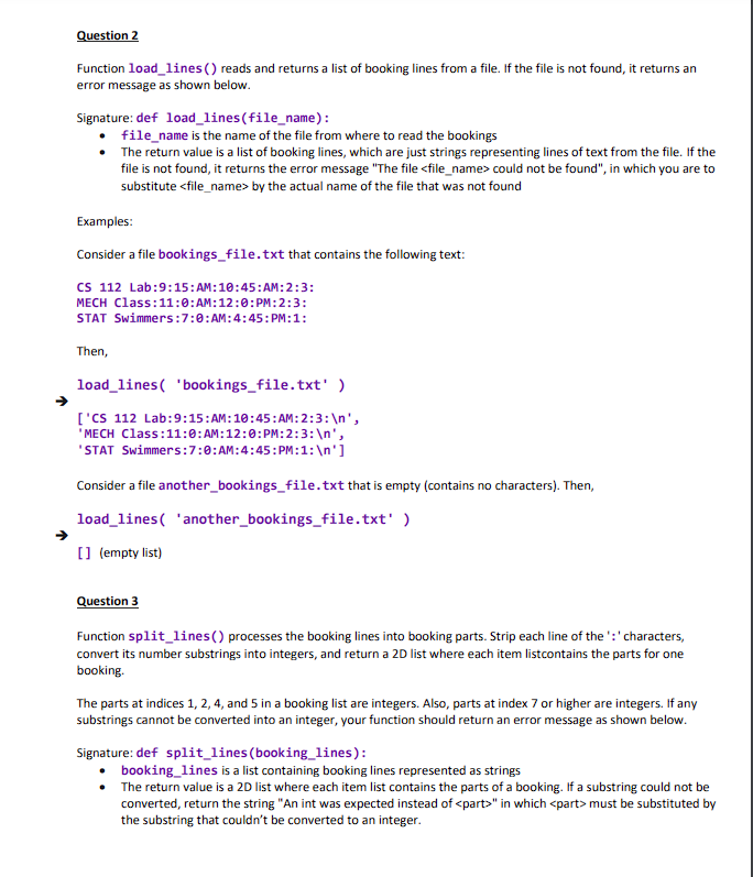Solved We provide assumptions to avoid unnecessary code. | Chegg.com