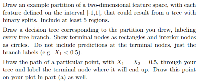 Solved Draw an example partition of a two-dimensional | Chegg.com
