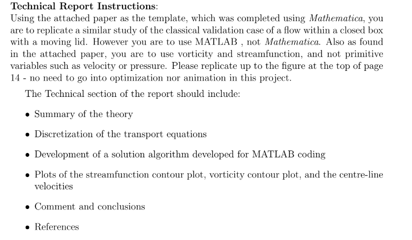 Solved Technical Report Instructions: Using the attached | Chegg.com