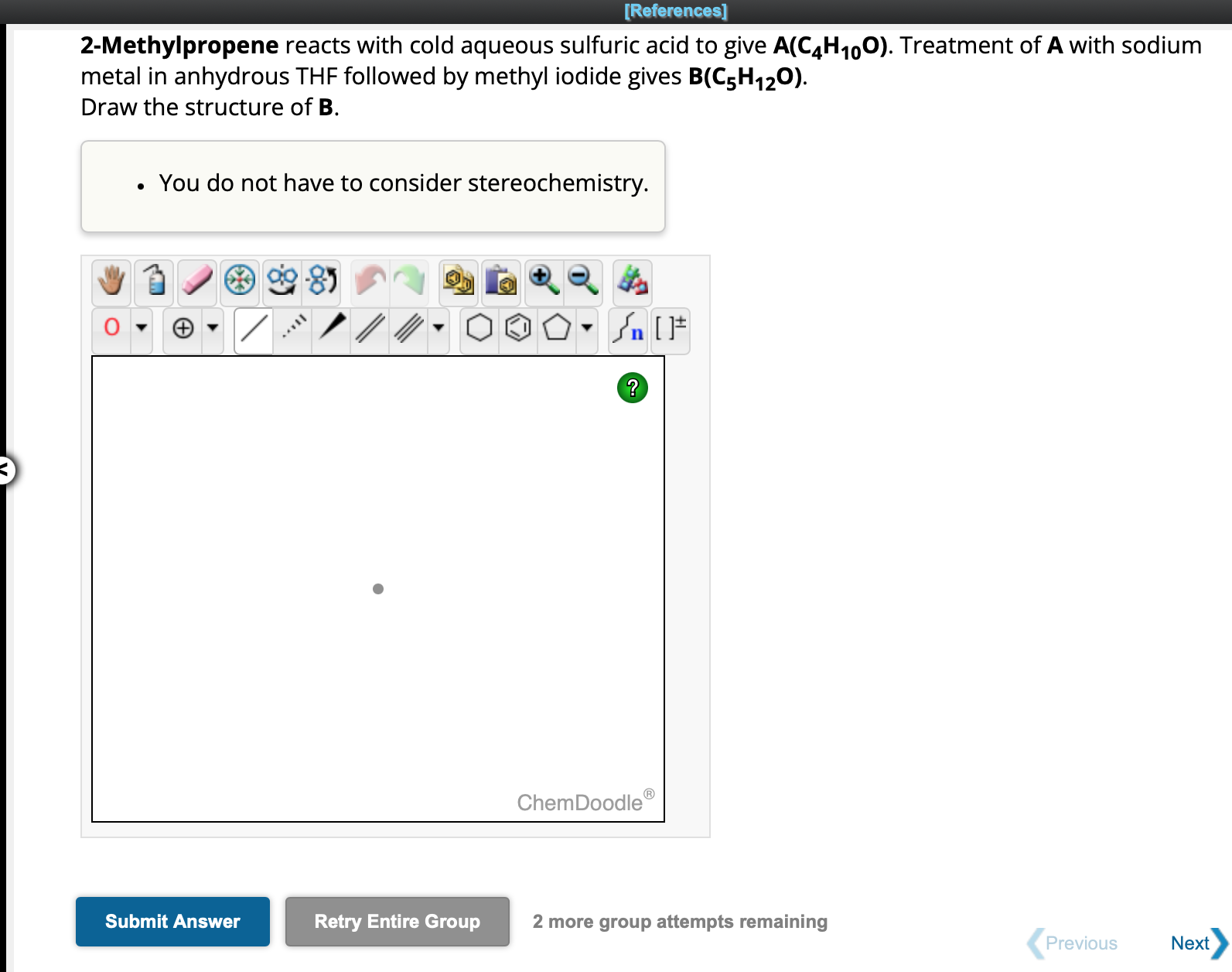 Solved Specify both the alcohol starting material and the | Chegg.com