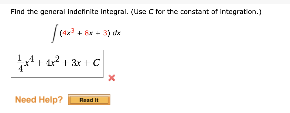 Solved Find the general indefinite integral. (Use C for the | Chegg.com