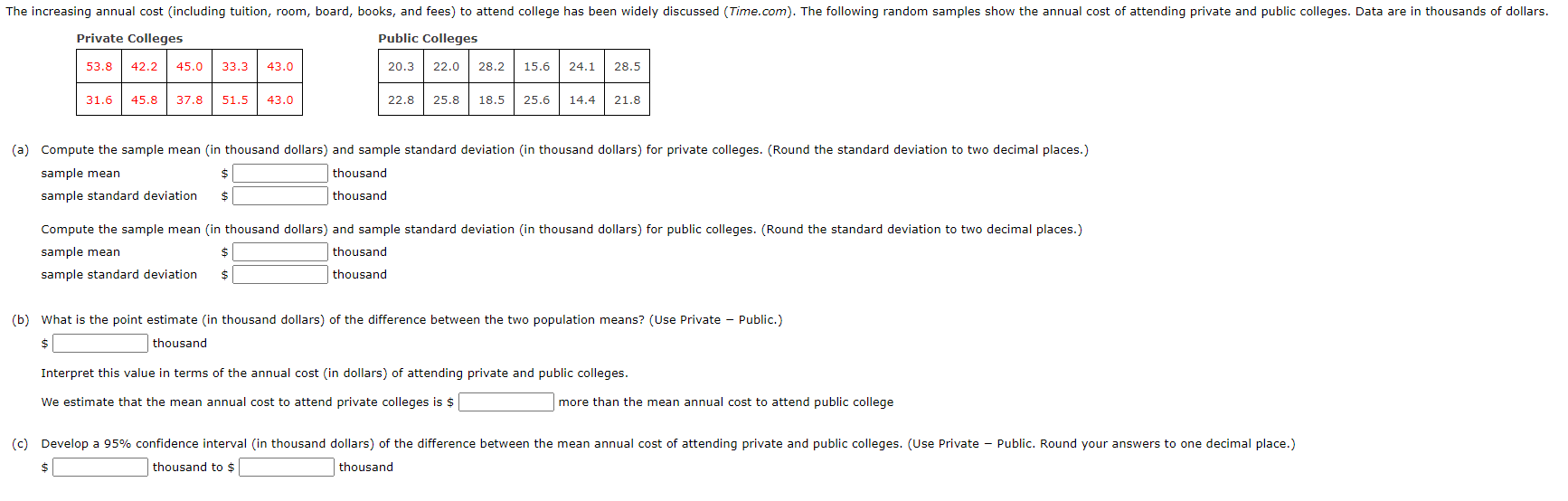 Solved The increasing annual cost (including tuition, room, | Chegg.com Solved The increasing annual cost (including tuition, room, | Chegg.com