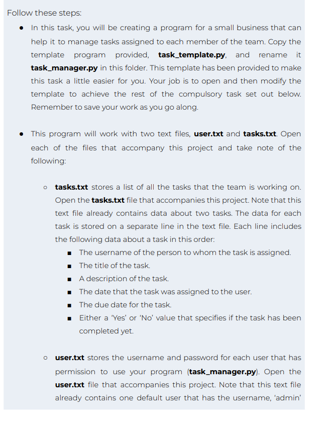 Solved low these steps: - In this task, you will be creating | Chegg.com