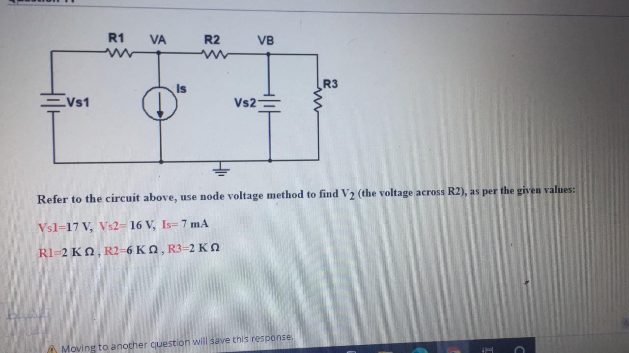 Solved R1 VA R2 VB Is R3 —Vs1 Vs2 Refer to the circuit | Chegg.com