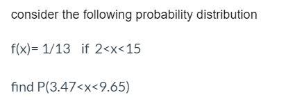 Solved consider the following probability distribution | Chegg.com