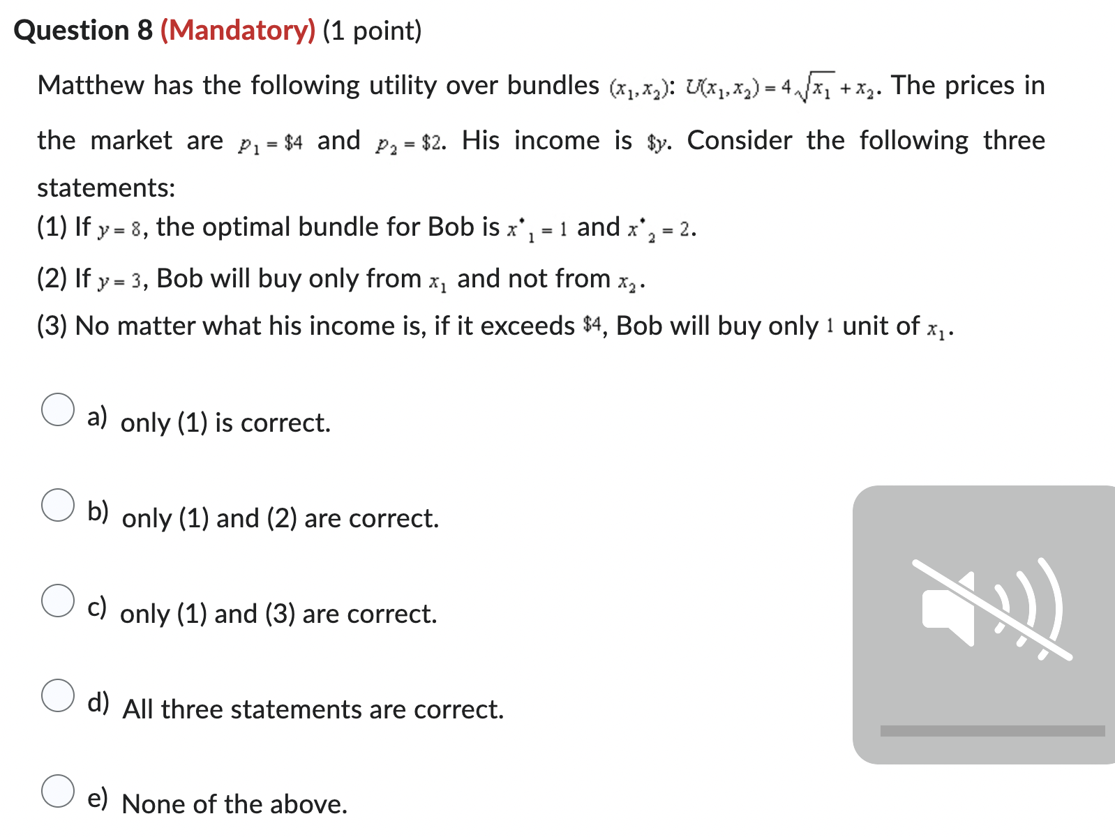 Solved Matthew has the following utility over bundles | Chegg.com