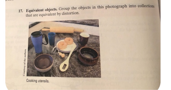 Solved 17. Equivalent objects, Group the objects in this | Chegg.com