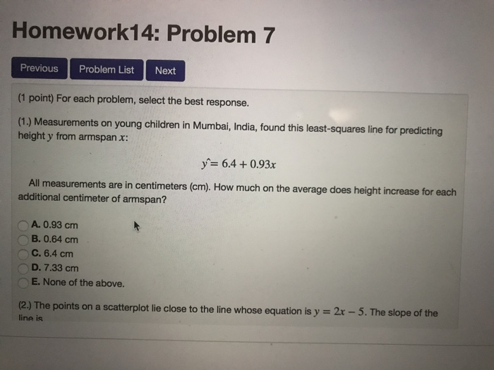 Solved Homework14: Problem 7 Previous Problem List Next (1 | Chegg.com