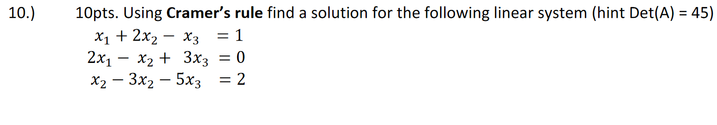Solved CORRECTION: THE FINAL EQUATION SHOULD READ x1 - 3x2 - | Chegg.com