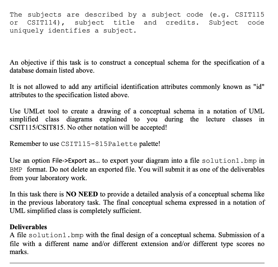 Solved Tasks Task 1 (4 marks) Read and analyse the following | Chegg.com