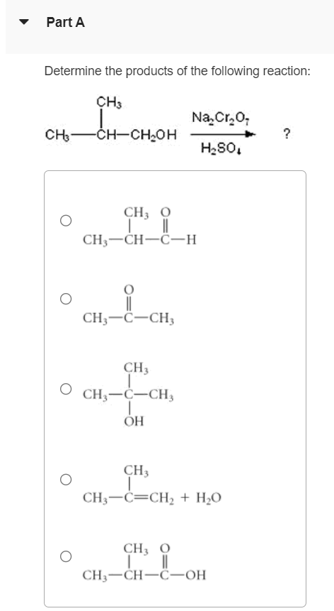 Solved Determine the products of the following reaction: | Chegg.com
