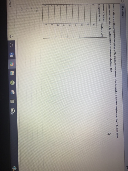 Solved D Question 1 1 pts The following data represents the | Chegg.com