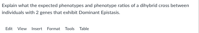 Solved Explain what the expected phenotypes and phenotype | Chegg.com