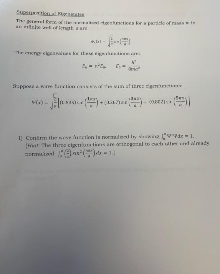 Solved 2 Calculate The Expectation Value For The Entry Of