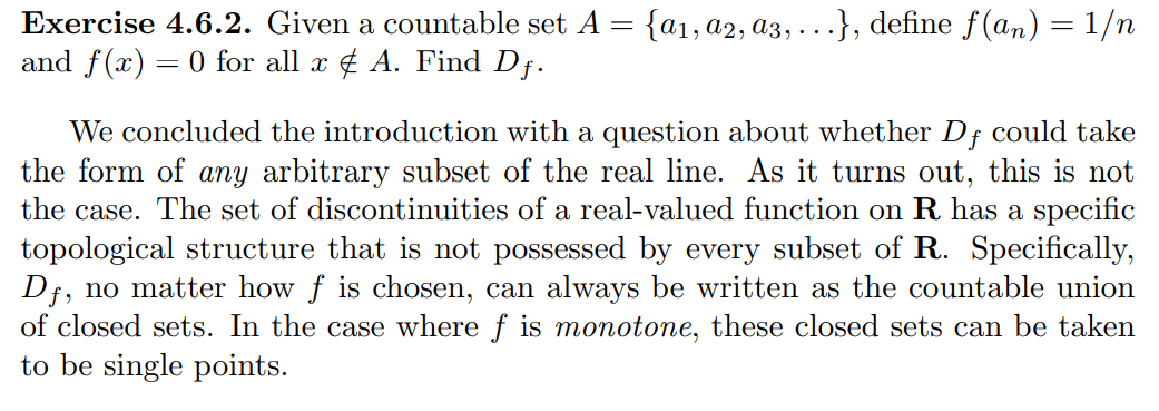 Solved Exercise 4.6.2. Given a countable set A = {a1, 02, | Chegg.com