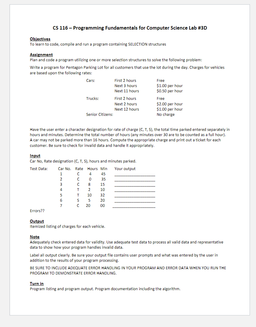 Solved Would Like some Help on CS 116 – Programming | Chegg.com