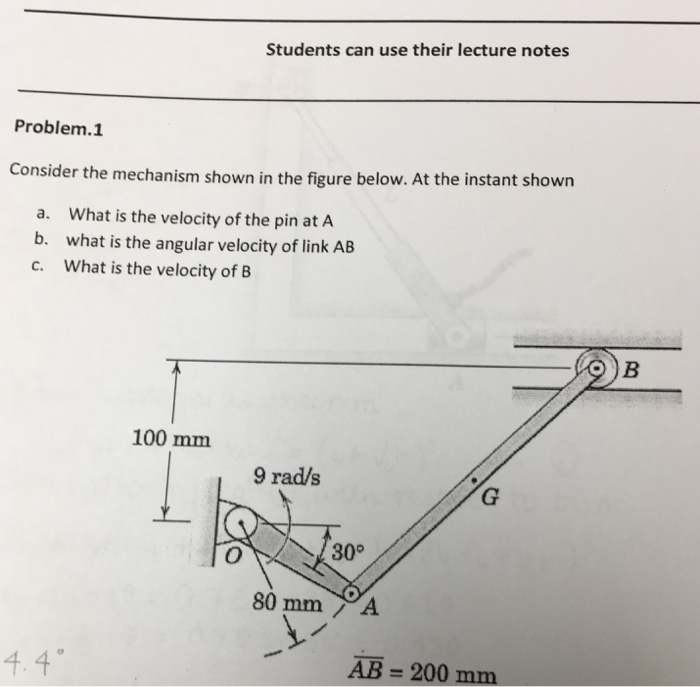 Solved Consider the mechanism shown in the figure below. At | Chegg.com