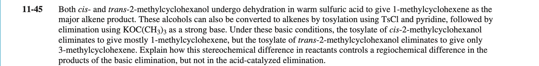 Solved 11-45 Both cis- and trans-2-methylcyclohexanol | Chegg.com