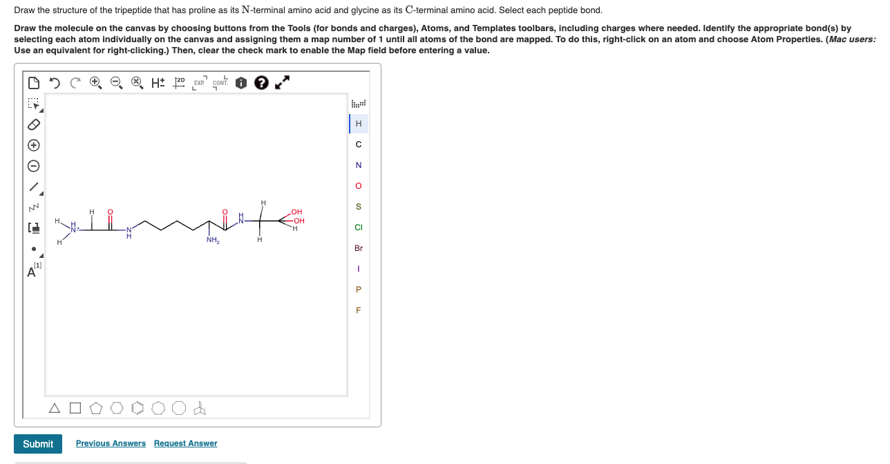 Solved Draw the structure of the tripeptide that has proline | Chegg.com