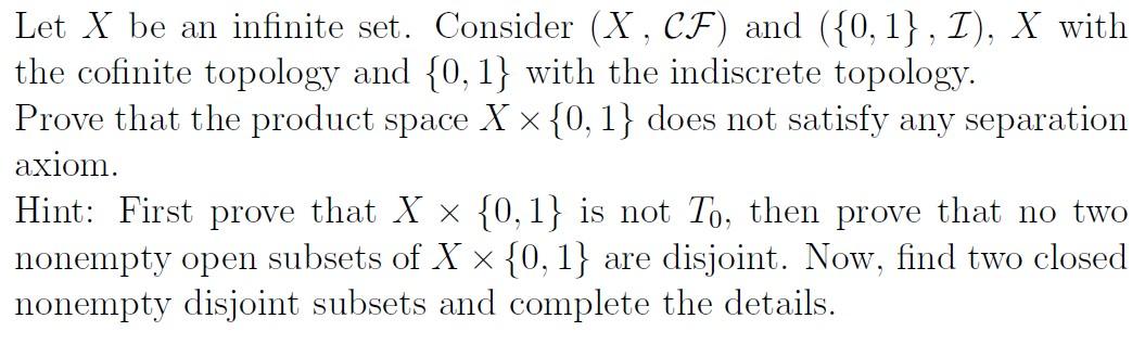 Solved Let XX be a non empty set, and then the collection of | Chegg.com