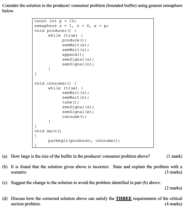 Solved OPERATING SYSTEMS Questions Can you please help me | Chegg.com