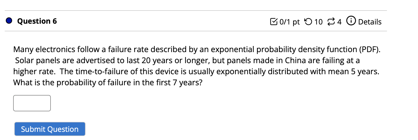 Solved Many electronics follow a failure rate described by | Chegg.com