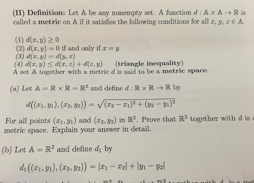 Solved (II) Definition: Let A be any nonempty set. A | Chegg.com