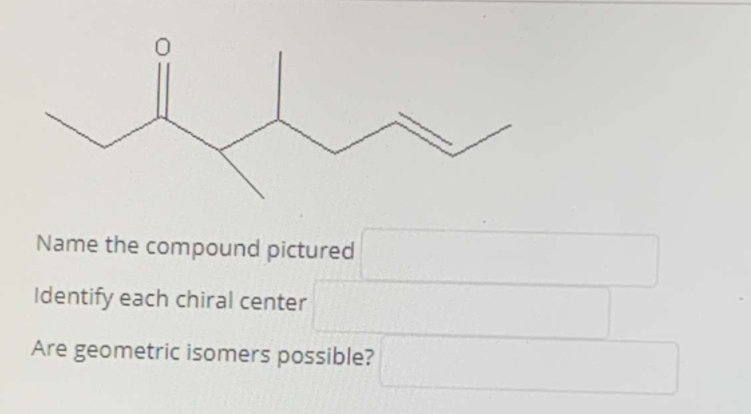 Solved Name the compound pictured Identify each chiral | Chegg.com