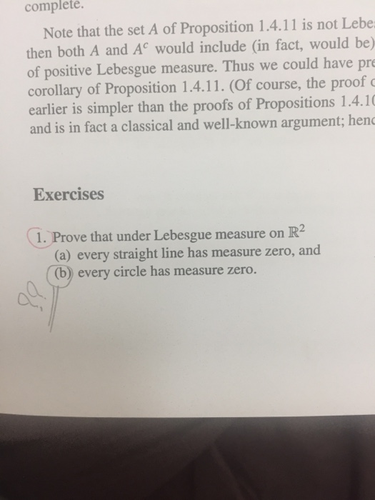 Solved Our Proof That Every Lebesgue Measurable Subset Of Ar