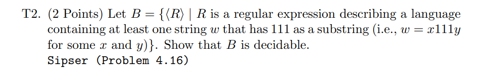 Let B = { R | ﻿R is a regular expression describing | Chegg.com