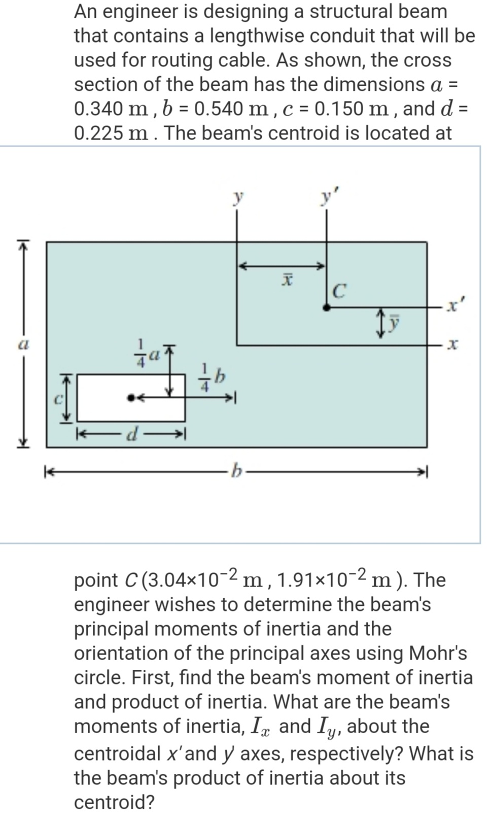 Solved An engineer is designing a structural beam that | Chegg.com