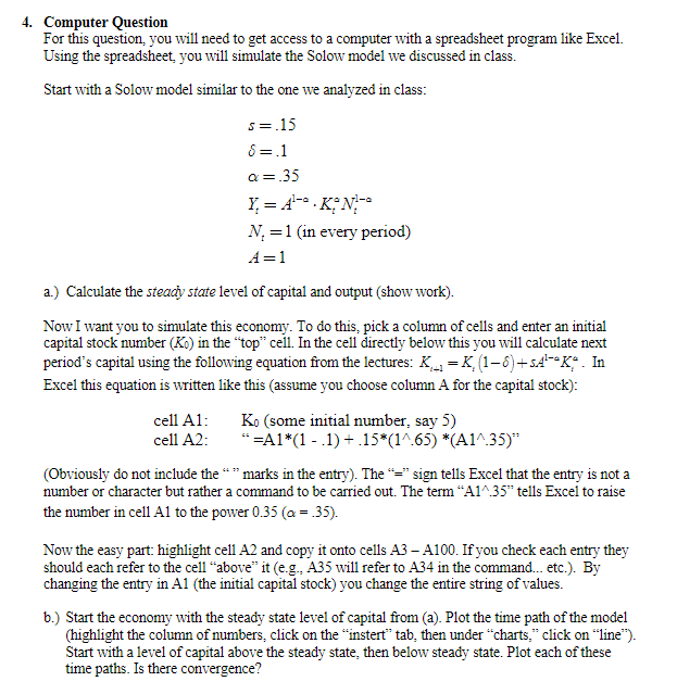 Solved 4 Computer Question For This Question You Will Need
