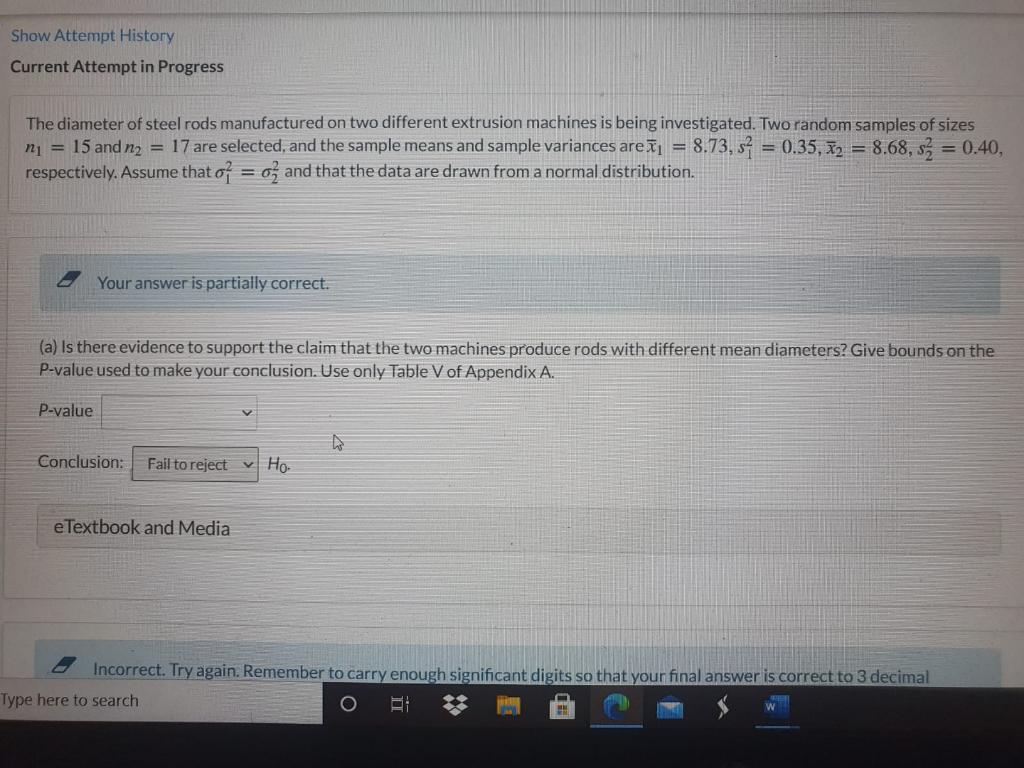 Solved Show Attempt History Current Attempt in Progress The | Chegg.com
