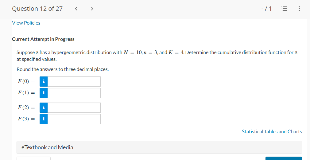 Solved Current Attempt in ProgressSuppose x ﻿has a | Chegg.com