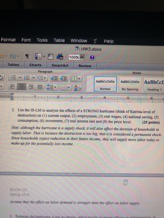 Solved Format Font Tools Table Window Help 同Hw2.docx | Chegg.com