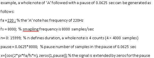 MATLAB: Synthesize thepiece Figure 2. Musical Score | Chegg.com