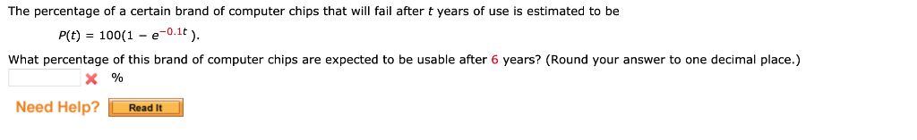 Solved The percentage of a certain brand of computer chips | Chegg.com