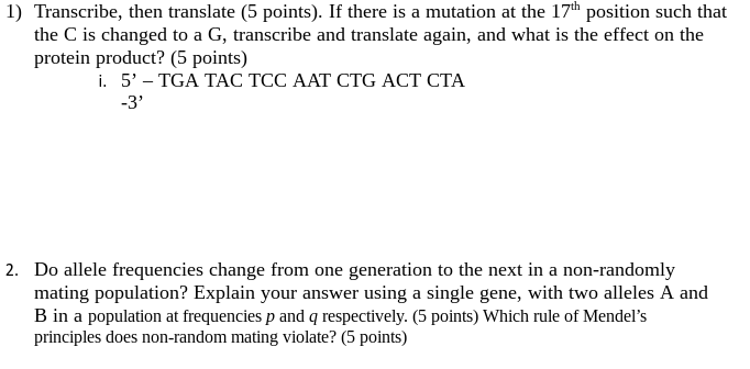 Solved 1) Transcribe, then translate (5 points). If there is | Chegg.com Solved 1) Transcribe, then translate (5 points). If there is | Chegg.com