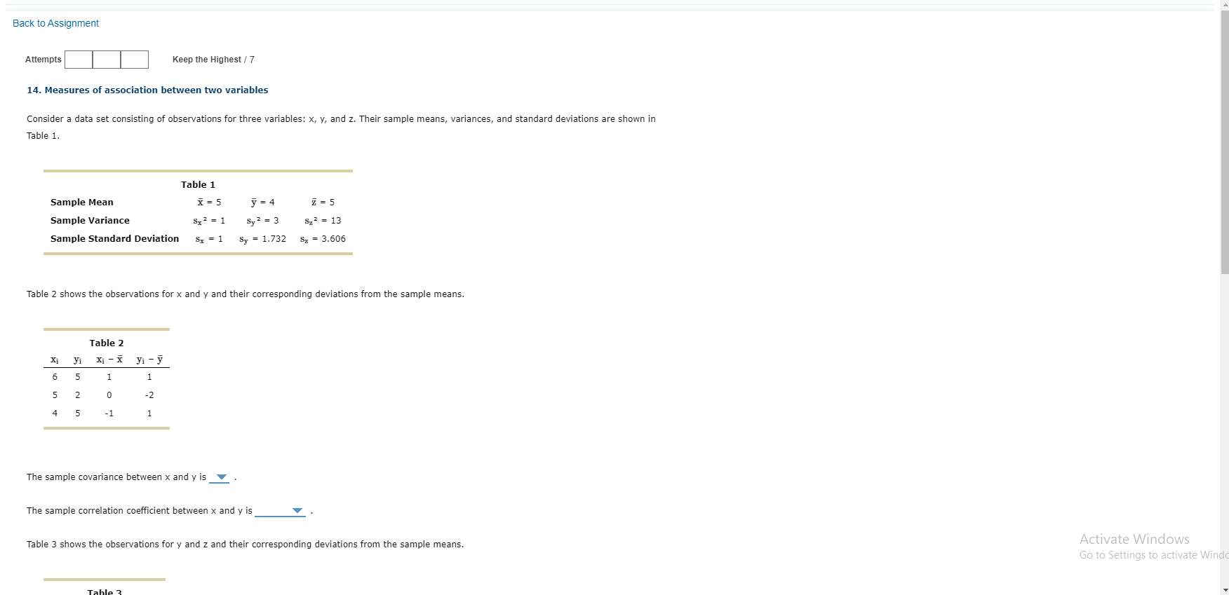 Solved 14. Measures of association between two variables | Chegg.com