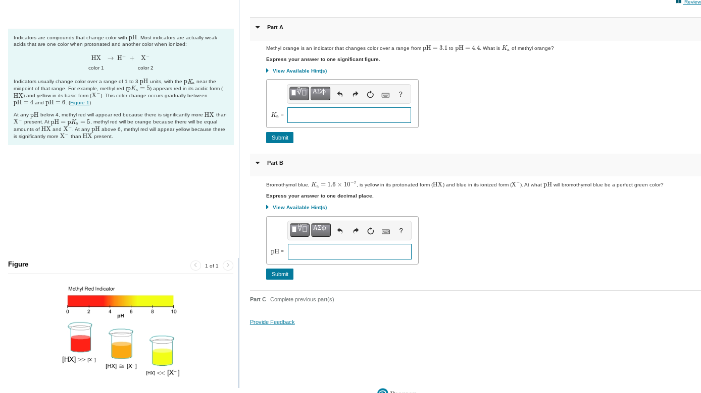 Solved Indicators are compounds that change color with pH. | Chegg.com