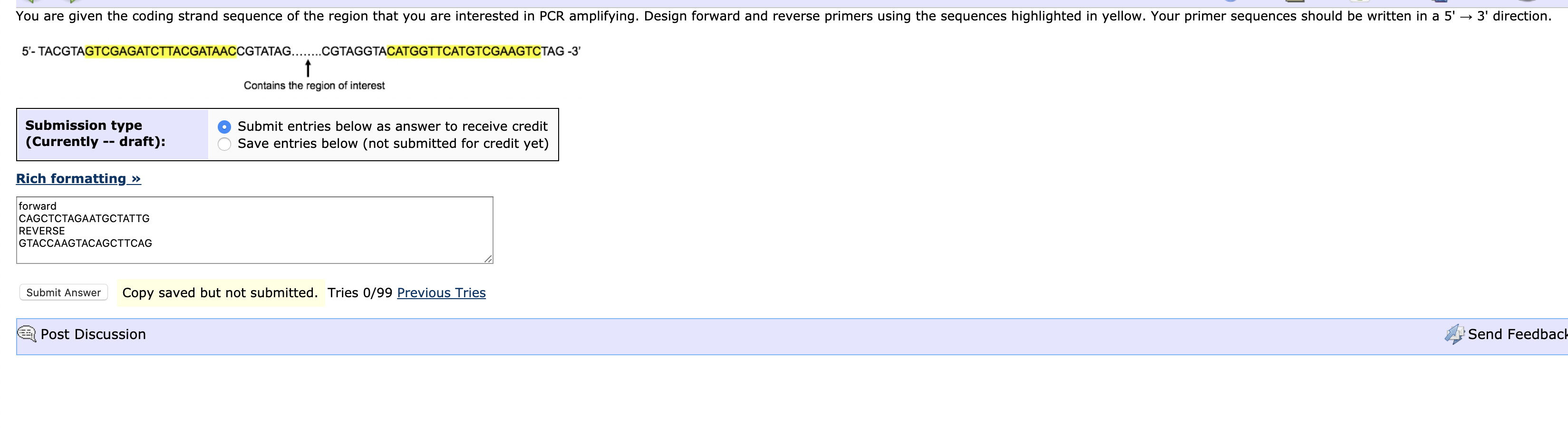 Solved You are given the coding strand sequence of the | Chegg.com