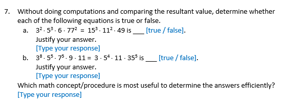 Solved 7. Without doing computations and comparing the | Chegg.com