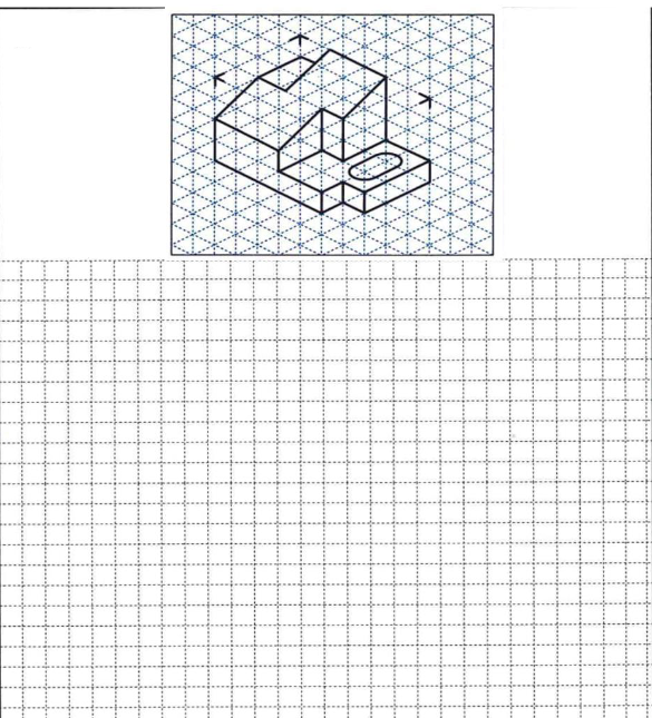 Solved Please draw orthographic projection views of the 3d | Chegg.com