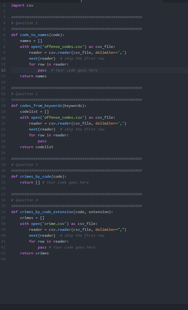 Solved Offence codes csv Is A CSV File That Contains Off